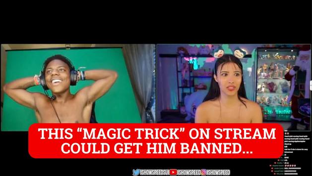 iShowSpeed's shocking "magic trick" with Strawberrytabby that could get ...