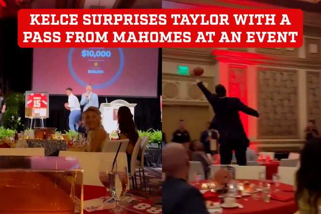 Travis Kelce turns heads, showers Taylor Swift with affectionate ...