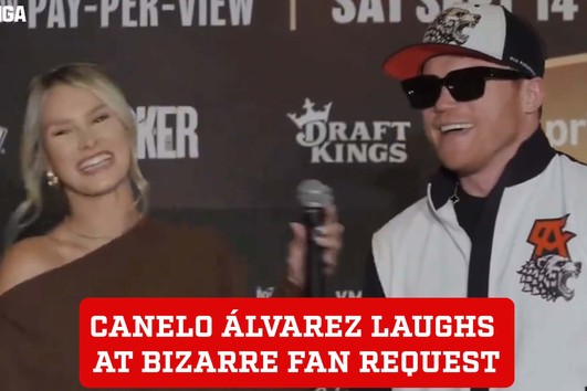 Canelo Álvarez's bizarre fan request leaves boxer laughing - MARCA TV ...