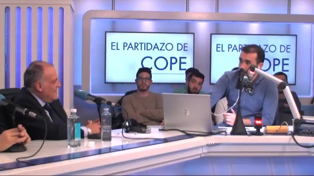 Así fue el enganchón entre Tebas y Juanma Castaño: Así fue el enganchón entre Tebas y Juanma Castaño: