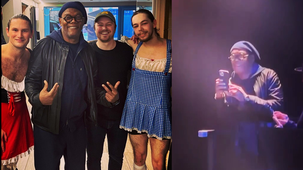 Samuel L Jackson makes shock appearance at drag queen night club event ...