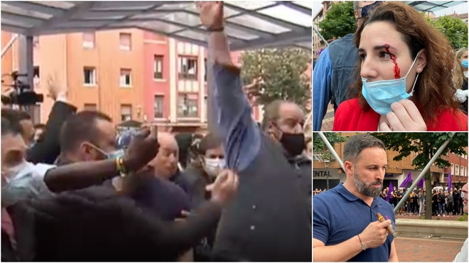 Apedrean en un acto a Abascal, que desafía a los antifascistas ...
