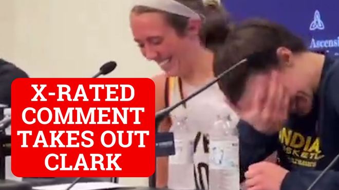Caitlin Clark uses microphone to satisfy her strange temptation in bizarre press conference ...