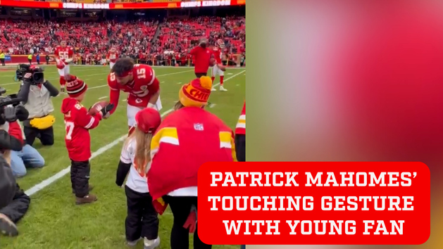 Patrick Mahomes' heroic gesture with young fan during Chiefs' game ...
