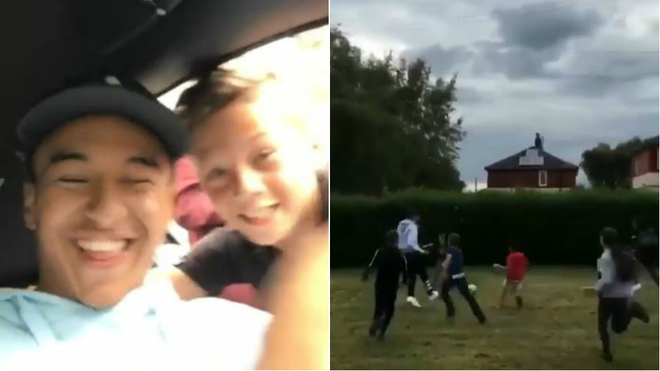 Premier League: Jesse Lingard gets out his car to play street football ...