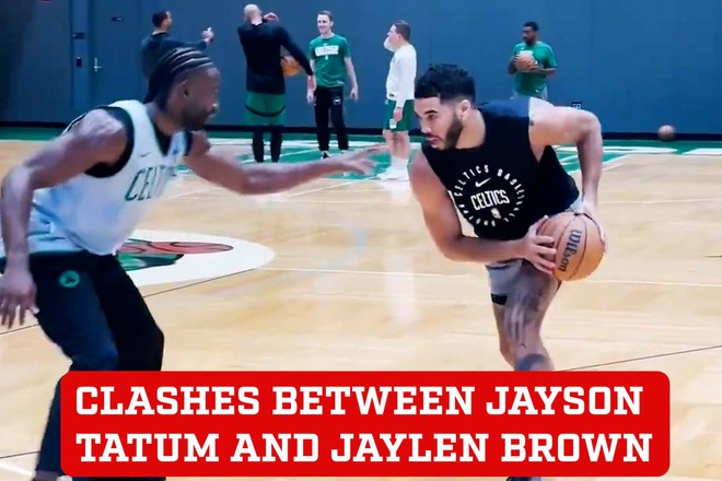 Grant Williams assaults Jayson Tatum, then scoffs, "He's my dog and I ...