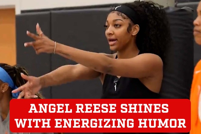 Mic'd up video shows how Angel Reese shines as a natural leader with a ...