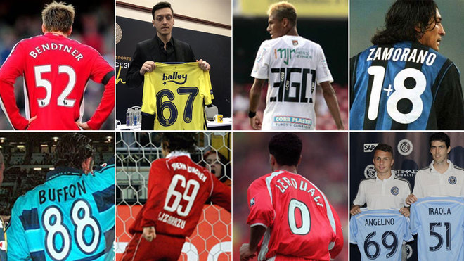 Ozil's No.67 and other great players' random shirt numbers | MARCA in ...