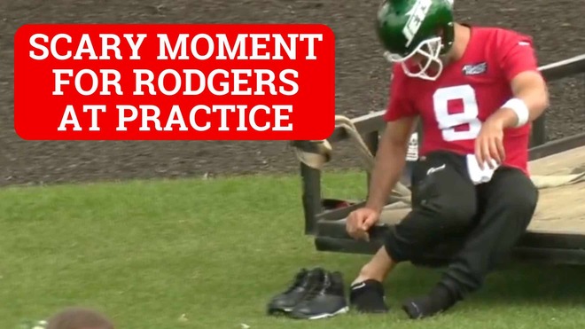 More trouble for New York Jets: Aaron Rodgers is missing and a player ...