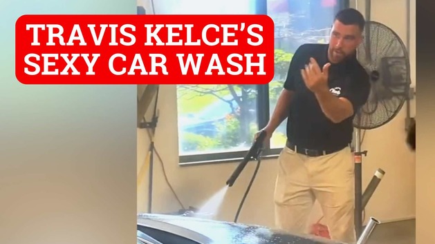 Travis Kelce gets wet and wild in sexy car wash TikTok video - MARCA TV English