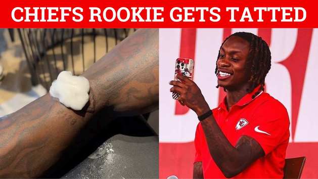 Chiefs rookie WR Xavier Worthy gets tattoo to prove his commitment ...