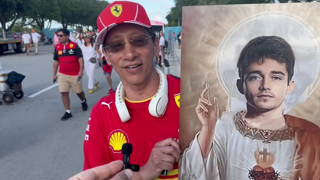 Charles Leclerc brought a father and his son together at the Miami ...