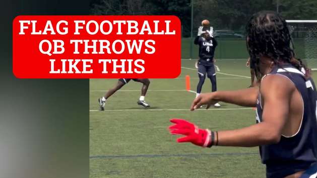 Patrick Mahomes competition for USA Flag Football throwing motion ...