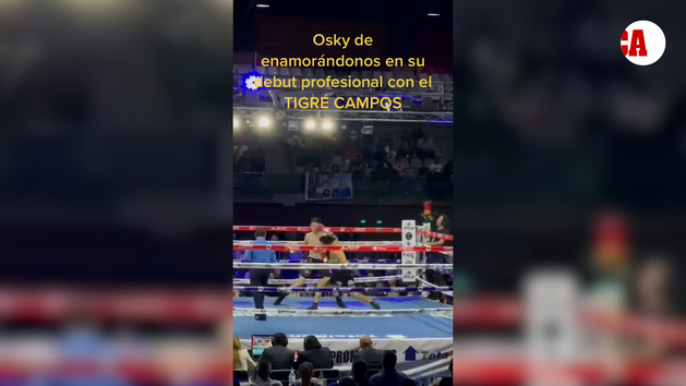 Osky, de 'Enamorándonos', noqueado de un golpe en su debut profesional ...