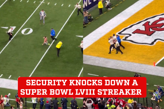 Super Bowl streaker caught on camera getting destroyed by security | Marca