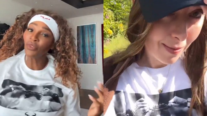 El homenaje de Serena Williams y Sharapova a Rafa Nadal