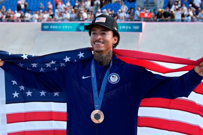 Nyjah Huston takes a dig at 2024 Paris Olympics by showing the world ...