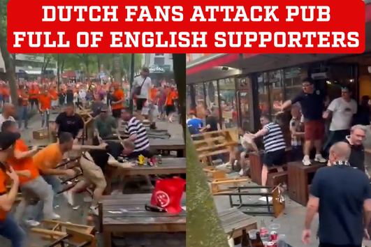 Dutch fans attack pub full of English supporters - MARCA TV English