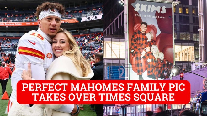 Patrick and Brittany Mahomes Christmas pajama picture makes a ...
