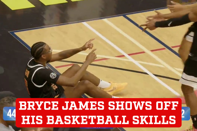 Bryce James proves he's better at basketball than his brother Bronny ...