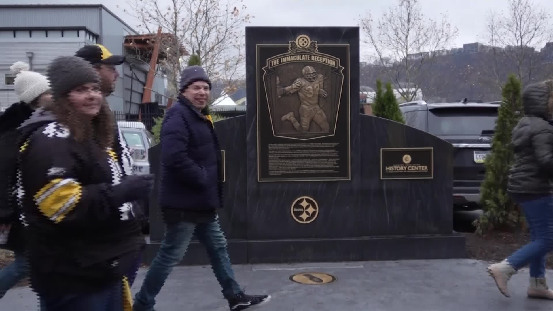Immaculate Reception Statue