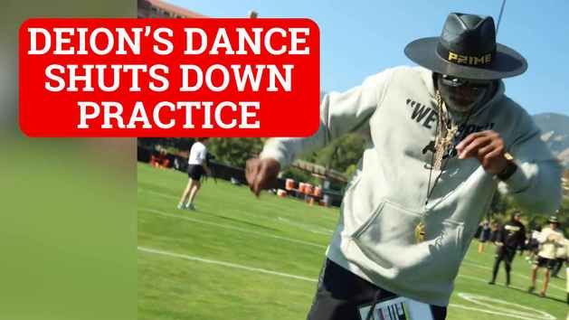 Deion Sanders does throwback "Deion Shuffle" dance at Colorado practice ...