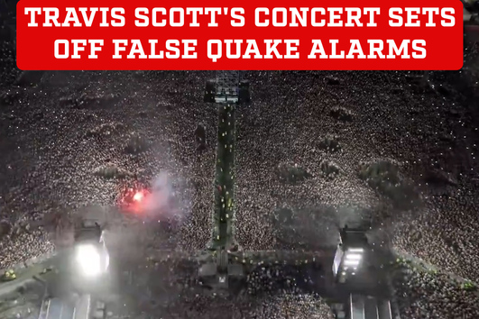 Travis Scott's concert triggers false earthquake alarms in Italy again ...