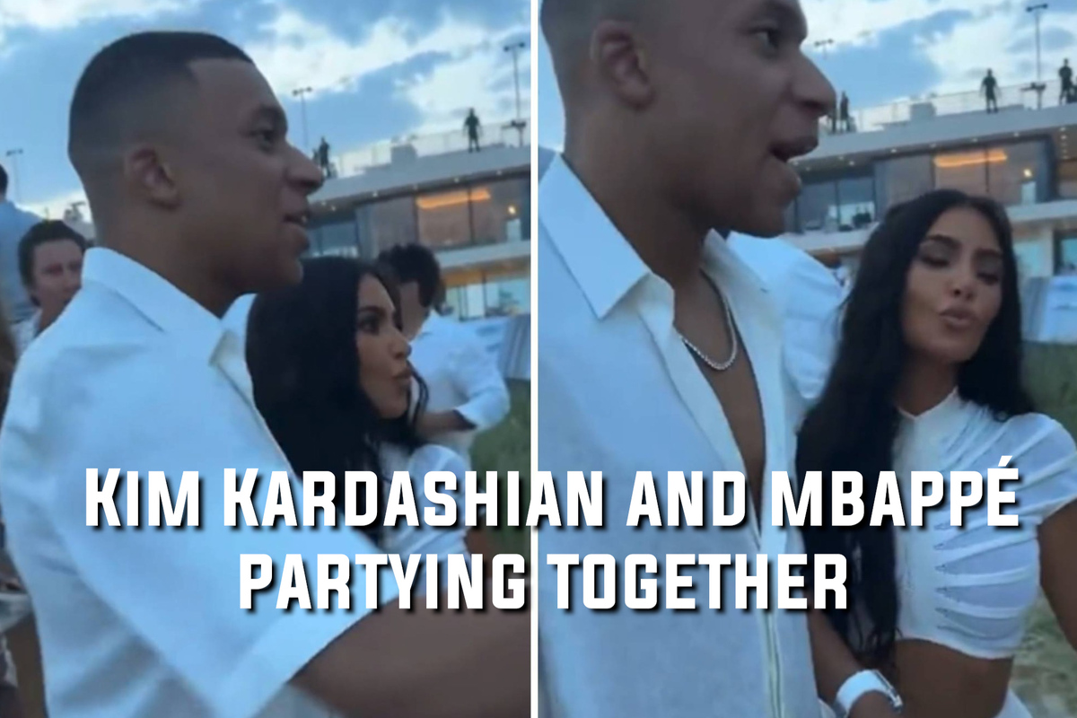 Kylian Mbappe is spotted partying with Kim Kardashian at Michael Rubin ...