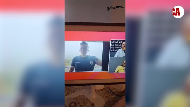 Reporter accidentally focuses on his alleged mistress during live link ...