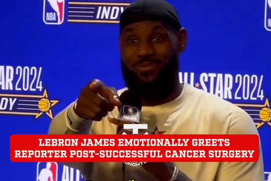 Emotional LeBron James makes a grand gesture to a reporter who ...