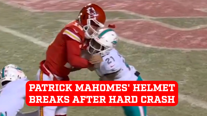The strange reason why Patrick Mahomes chooses a big helmet and puts it ...