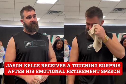 Jason Kelce Receives Heartwarming Surprise After Emotional Nfl