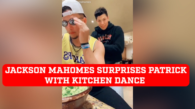 Jackson Mahomes surprises Patrick with a dance in the kitchen - MARCA ...