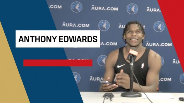 Anthony Edwards orders McDonalds during postgame interview - MarcaTV