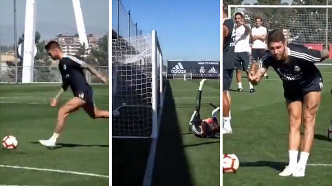 Real Madrid: After free-kick display, Ramos tells Courtois: Do what you ...