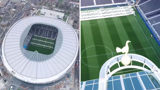 Spectacular time lapse video of the new Tottenham stadium's ...